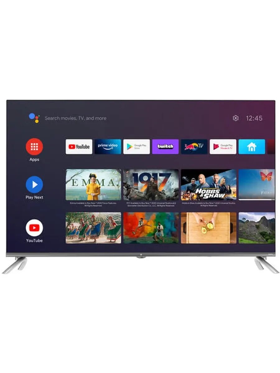 Телевизор LED DEXP A431 43 дюйма (109 см) Smart TV Ultra HD серый
