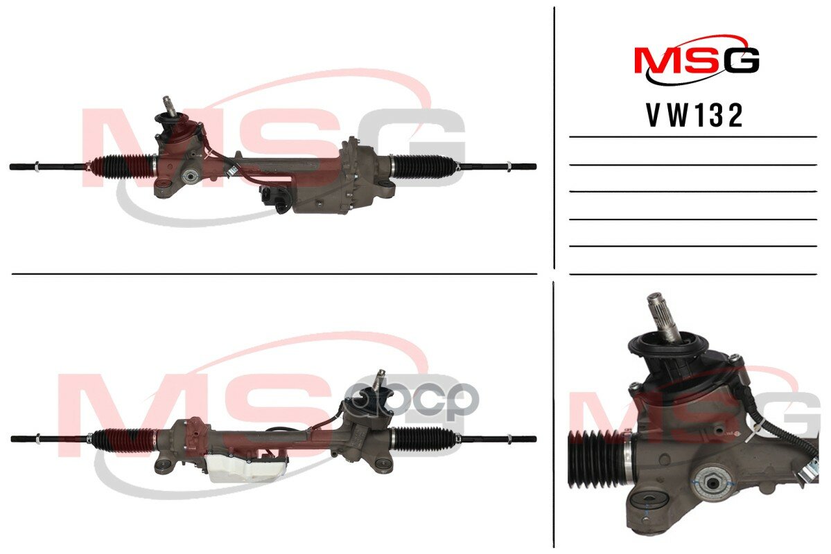 Рулевая рейка с ЭУР новая Seat Alhambra 2011-, VW Passat B7 2010-2015, VW Passat CC 2008-, VW Sharan 2010-, VW Touran 2003-, .