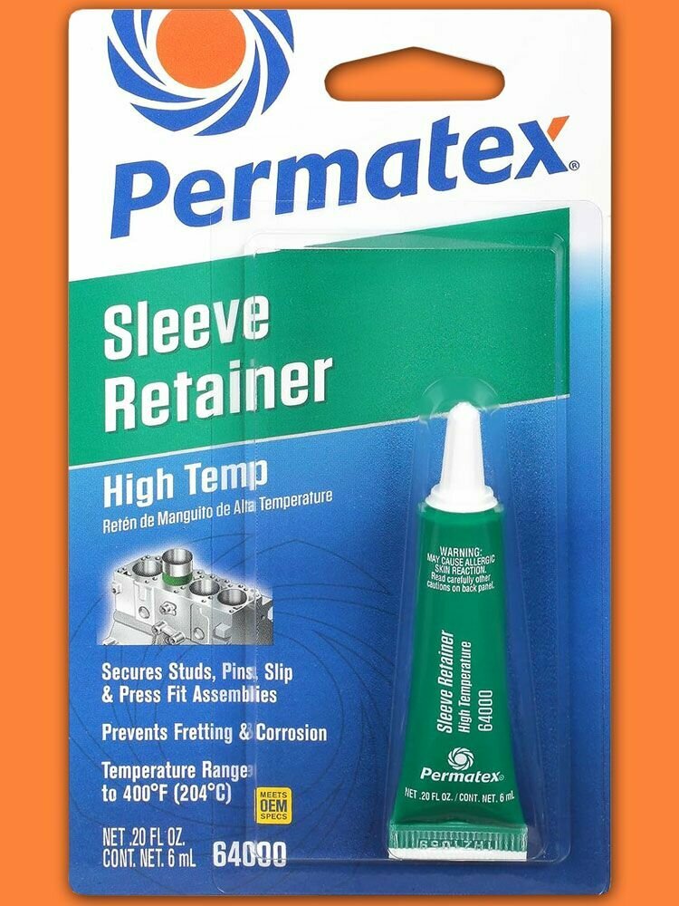 Фиксатор для Гильз Цилиндрических Деталей и ПодшипниковТермостойкий PERMATEX 64000