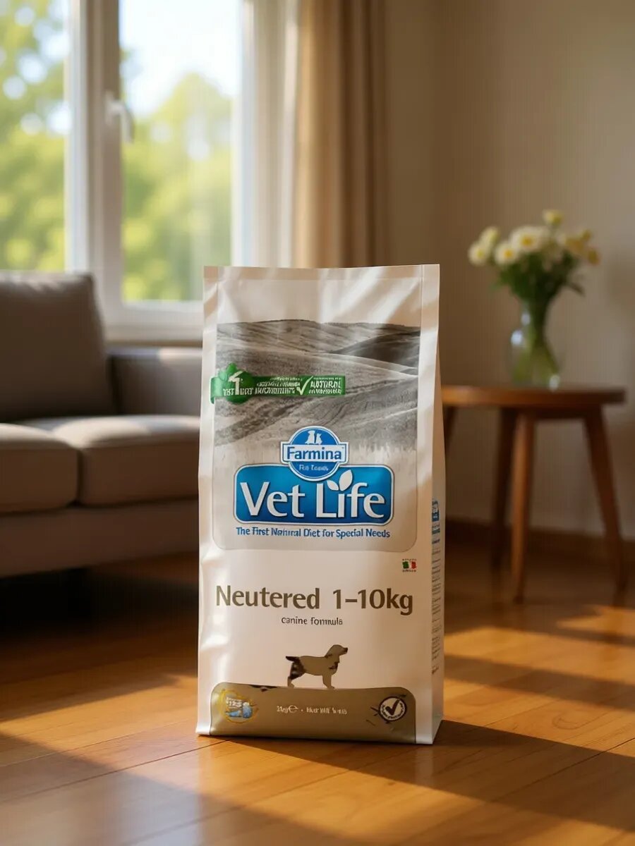 VET LIFE NEUTERED для собак весом 1 - 10 кг (после стерилизации), 2 кг
