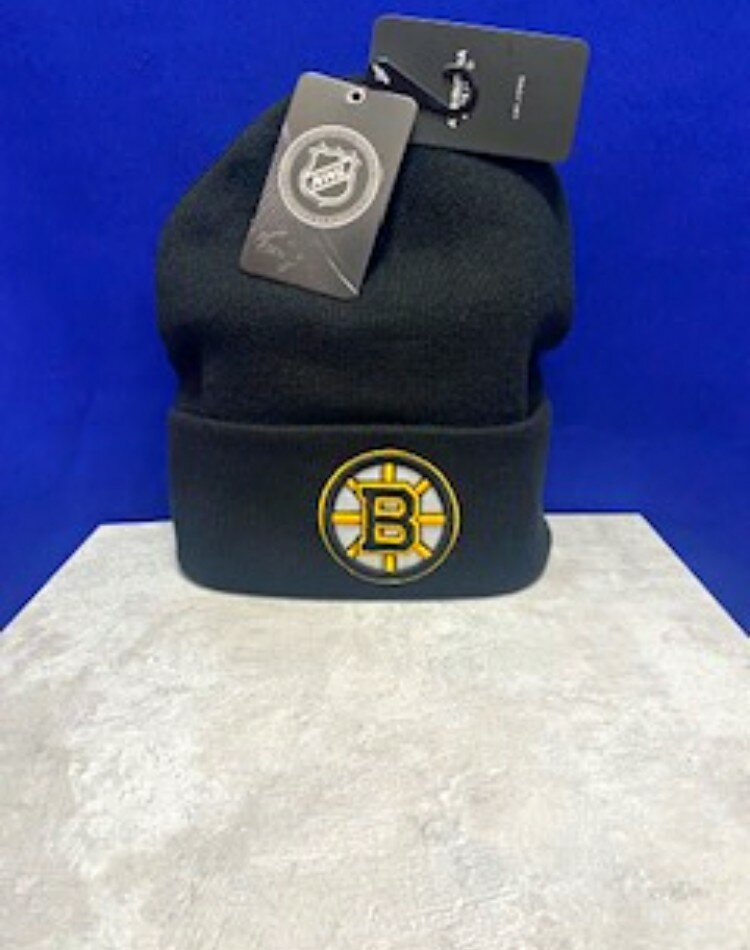 Бостон хоккей шапка зимняя хк хоккейного клуба Boston Bruins чёрная