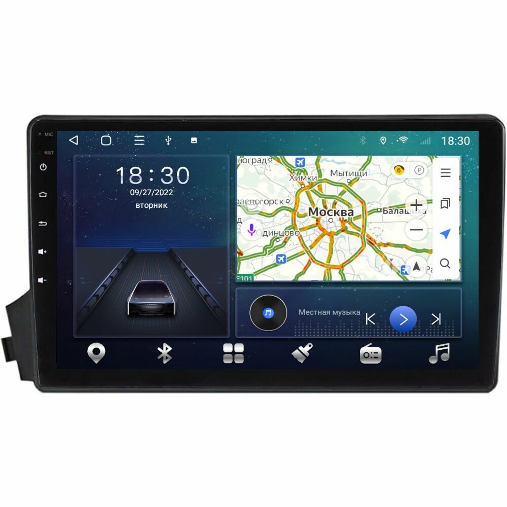 Магнитола CRS-300 SsangYong Actyon, Kyron 2005-2011 - Android 13 - Процессор 8 ядер - Carplay - DSP 36 полос - 4G(Sim)