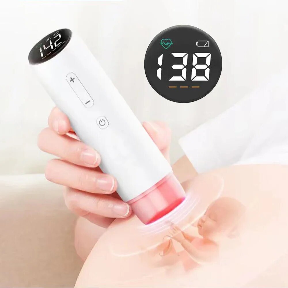 Заряжаемый монитор сердечного ритма плода Bluetooth Доплер монитор сердечного ритма плода для беременных детский монитор сердечного ритма с голосовой записью 0 радиаций