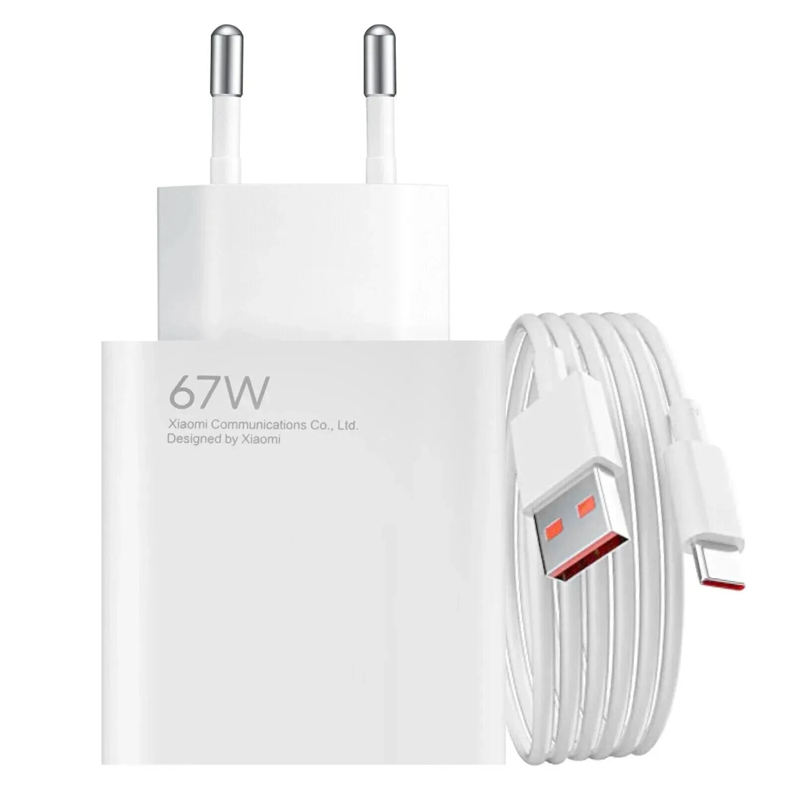 Зарядное устройство Xiaomi 67W с кабелем USB Type-C