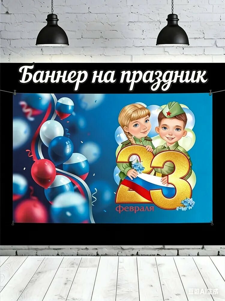 Баннер для праздника, 200 см х 150 см