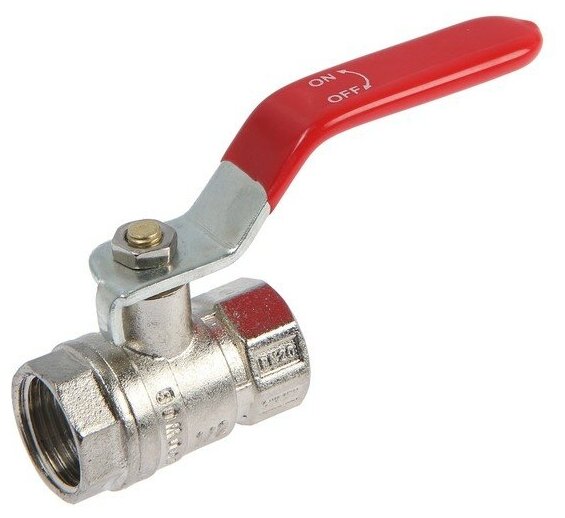 Кран шаровой ZEIN, внутренняя 1/2", PN 4, для холодной воды, 5-45°С, рычаг, цинк 7551329