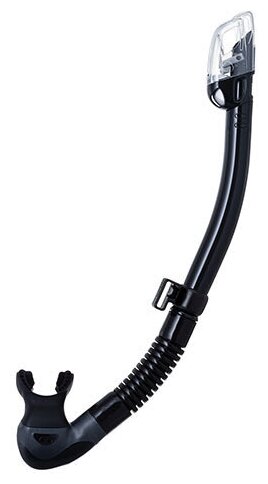 Tusa Трубка Hyperdry Elite II черный силикон, BK