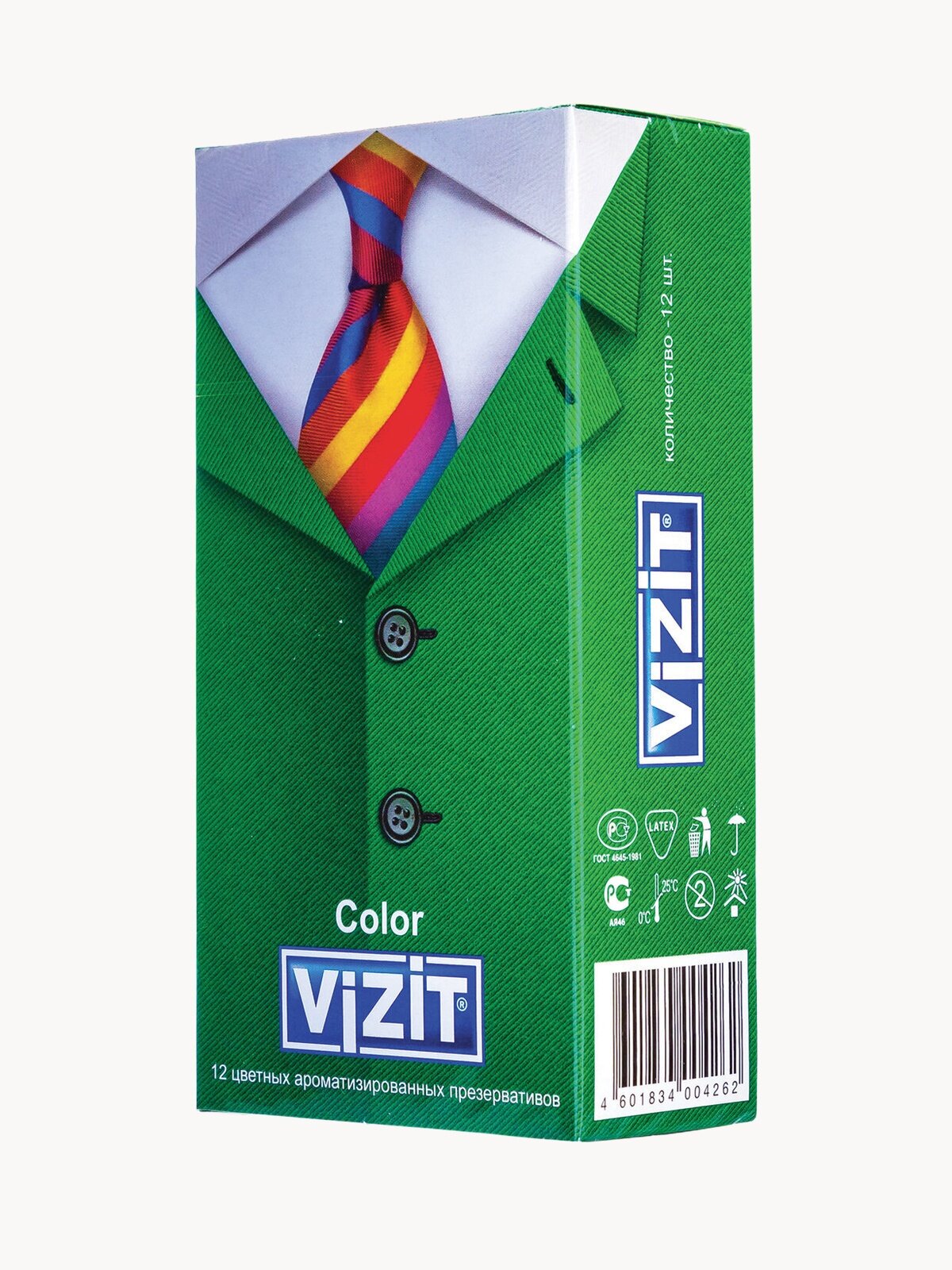 Презервативы цветные ароматизированные 12 штук VIZIT