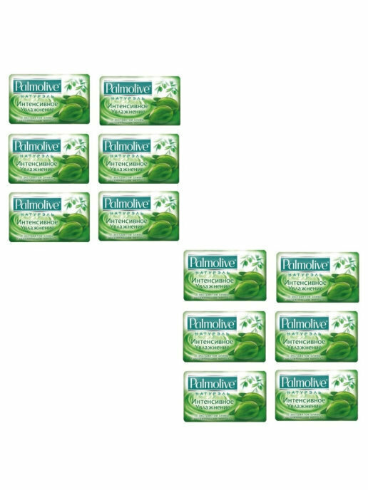Palmolive Мыло туалетное Натурэль Интенсивное увлажнение, с экстрактом оливы и увлажняющим молочком, 12 шт по 90 г