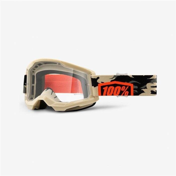 Мотоочки 100% Strata 2 Goggle Kombat / Clear Lens
