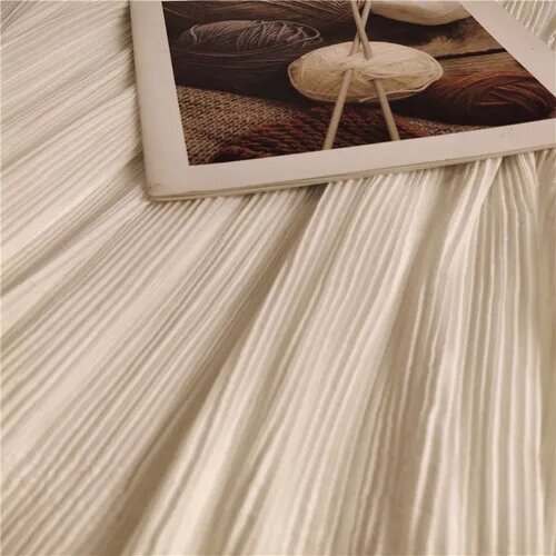 Плиссированная ткань 150х100 см черная/белая/синяя/красная Бежевый, apricot