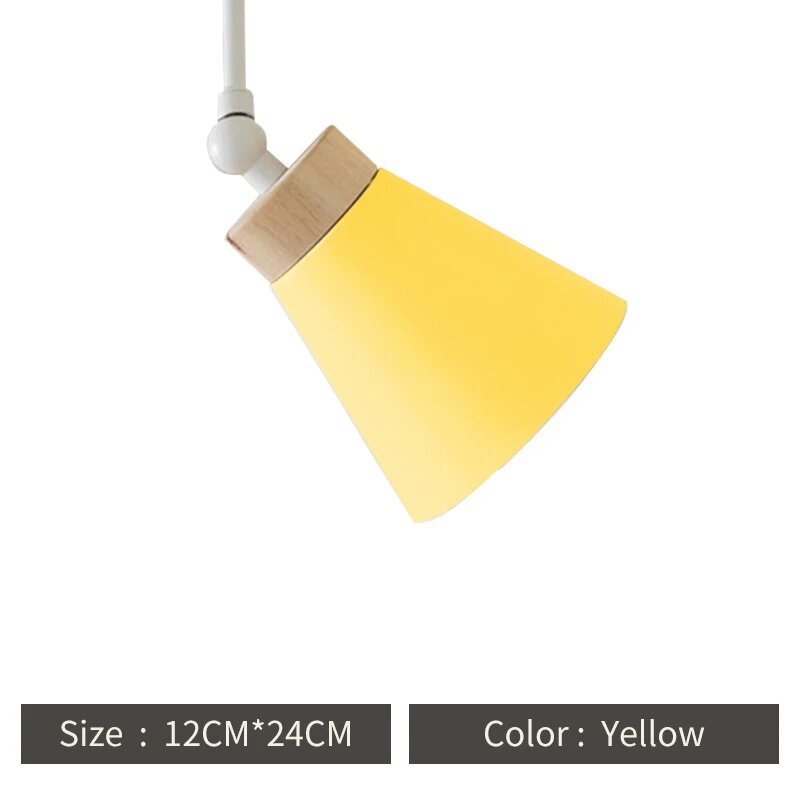 Трековый светильник WPOSTAR 9 Вт, розовый, белый, желтый, зеленый, голубой, черный, для магазина Желтый, Yellow