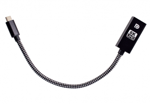 Кабель-адаптер Telecom TCC026 USB3.1 Type-Cm - DP A(f) 8K@60Hz, медь, 0.2m.