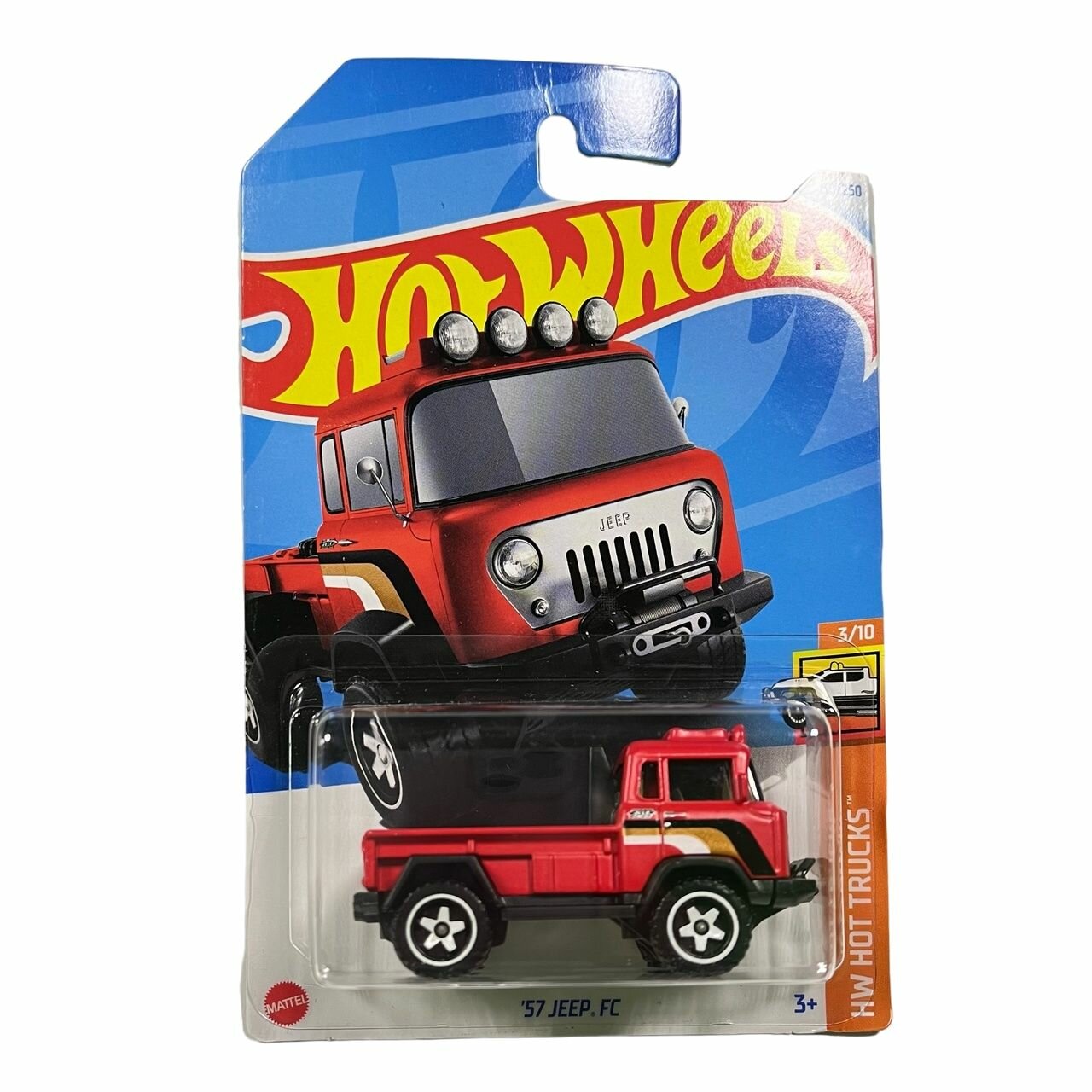 Машинка Hot Wheels металлическая машинка, коллекционная в масштабе 1:64 57 JEEP FC (Красный)