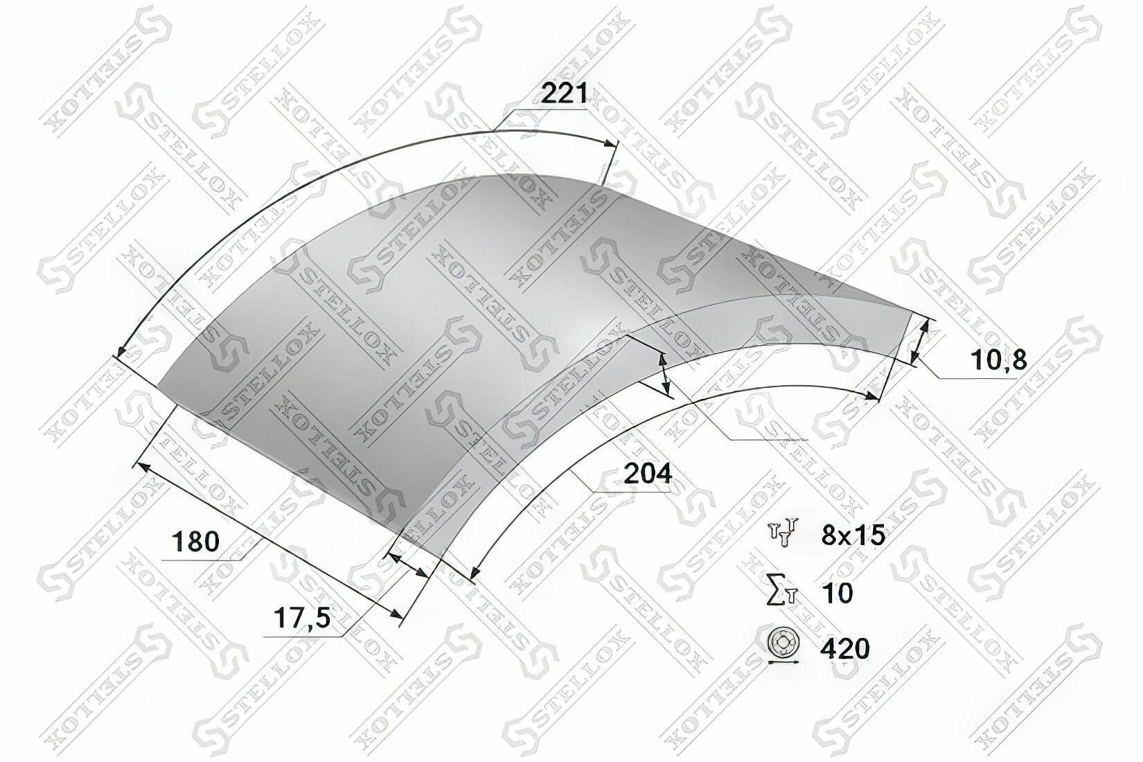 Накладки тормозные 2-ремонт Даф 85-00902-SX STELLOX