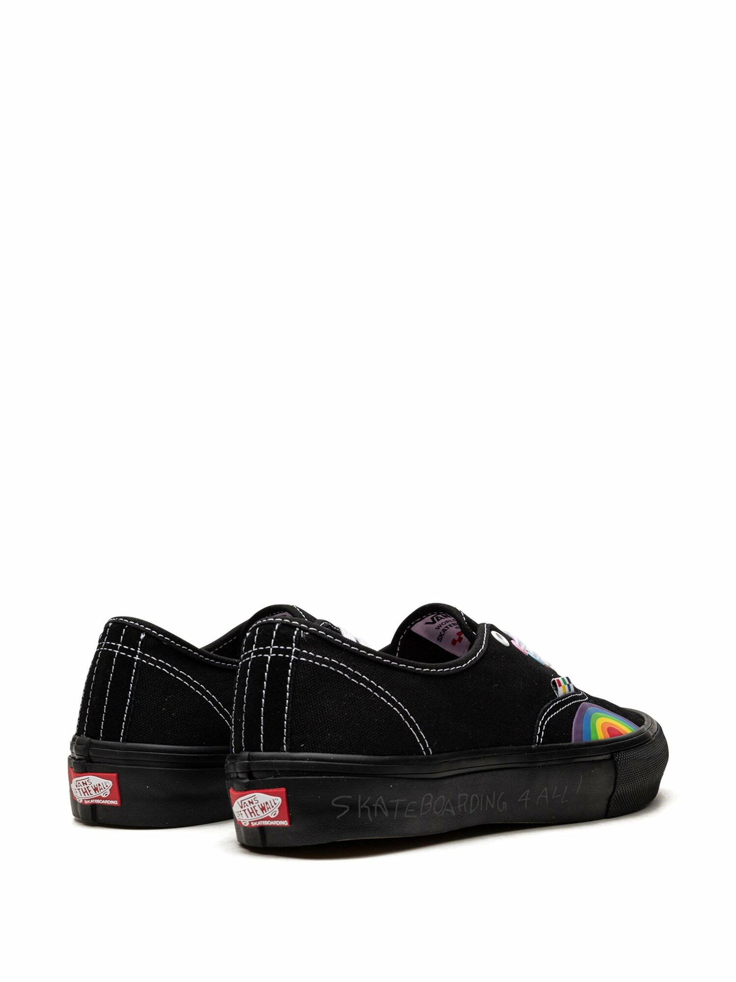 Кроссовки VANS Skate Authentic Pride, размер 3,5 US, black/black — фото 1