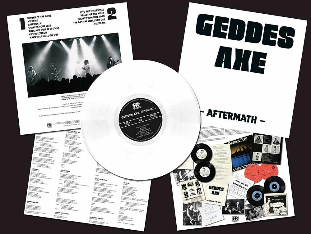 Виниловая пластинка Geddes Axe – Aftermath, LP, Limited Edition (150 экз.), белый винил, High Roller Records 2017