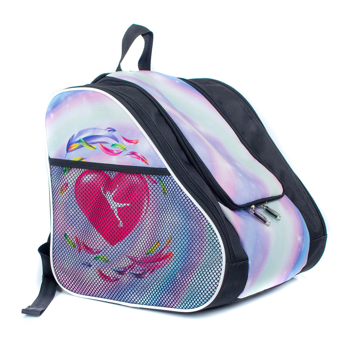 Сумка рюкзак ProStyle "Бильман", I love skate, для роликовых и фигурных коньков, 10 л