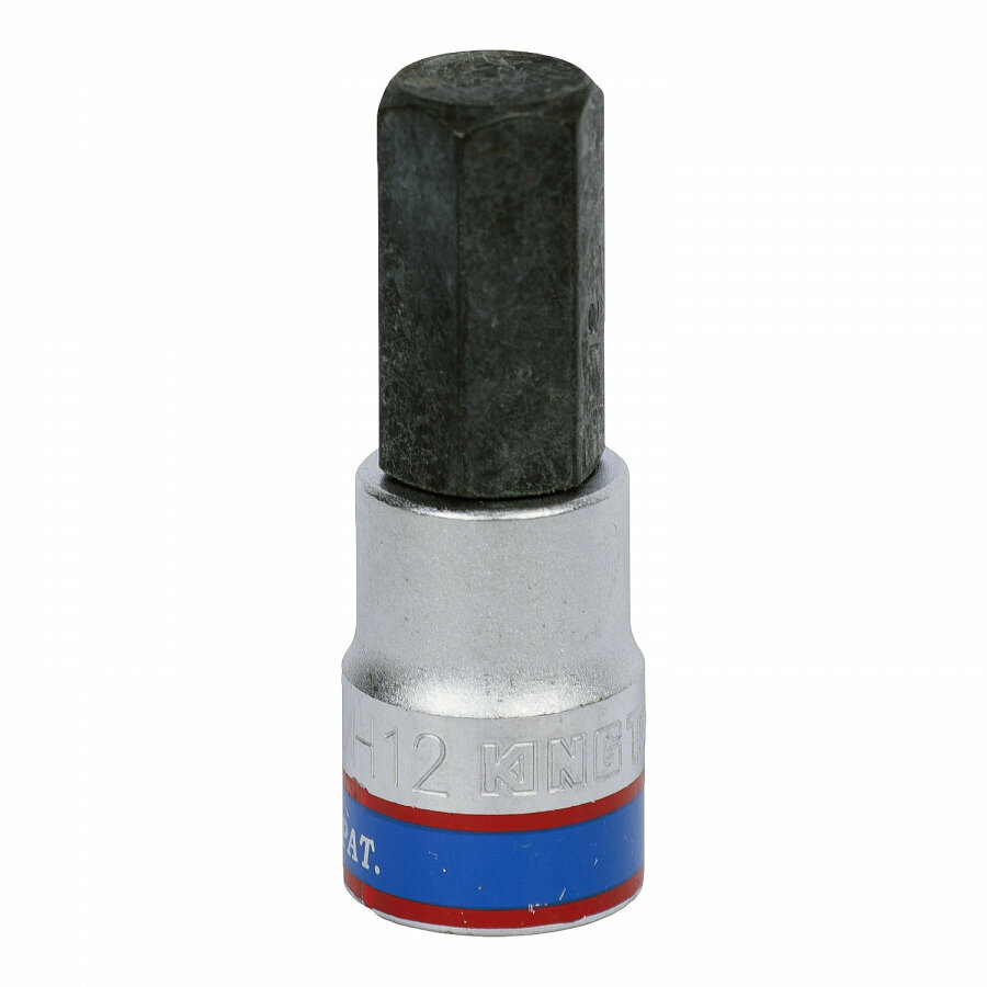 Насадка (бита) торцевая 3/8", HEX, 12 мм, L = 50 мм KING TONY 302512