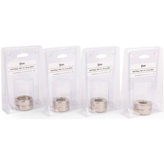 Квт Набор матриц для опрессовки фитингов V 15-28 серия профи