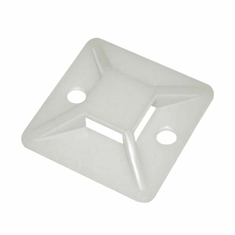 Монтажные базы TOKOV ELECTRIC самоклеящиеся, 30х30 мм, белые, 100 шт