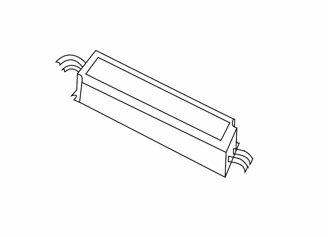 Блок питания LED AC/DC Mean Well, напряжение 48В, мощность 150Вт, ток 3.2А, степень защиты IP67, 191x63x37.5 мм