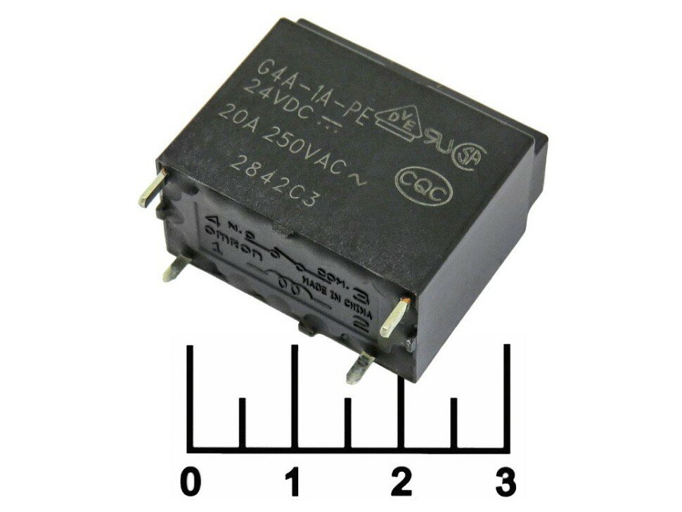 Реле =24V 20A/250V G4A-1A-PE OMR