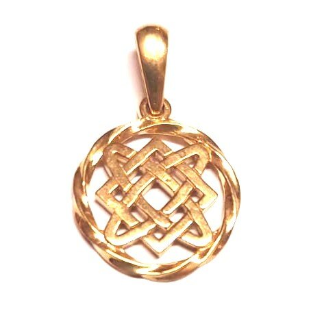 Бронзовый оберег Звезда Лады в витом круге