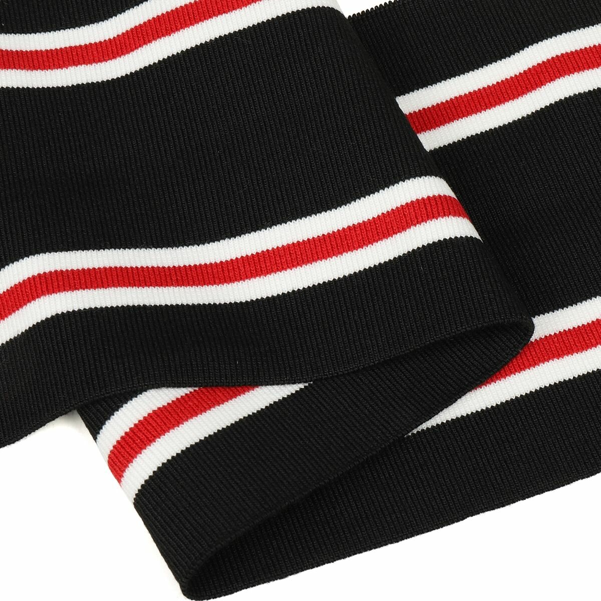 Подвяз трикотажный (2 шт) 14 х 100 см цв. черный/белый/красный