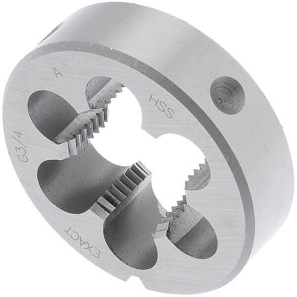 Плашка G3/4" GQ04206 круглая трубная Giess\Quanz