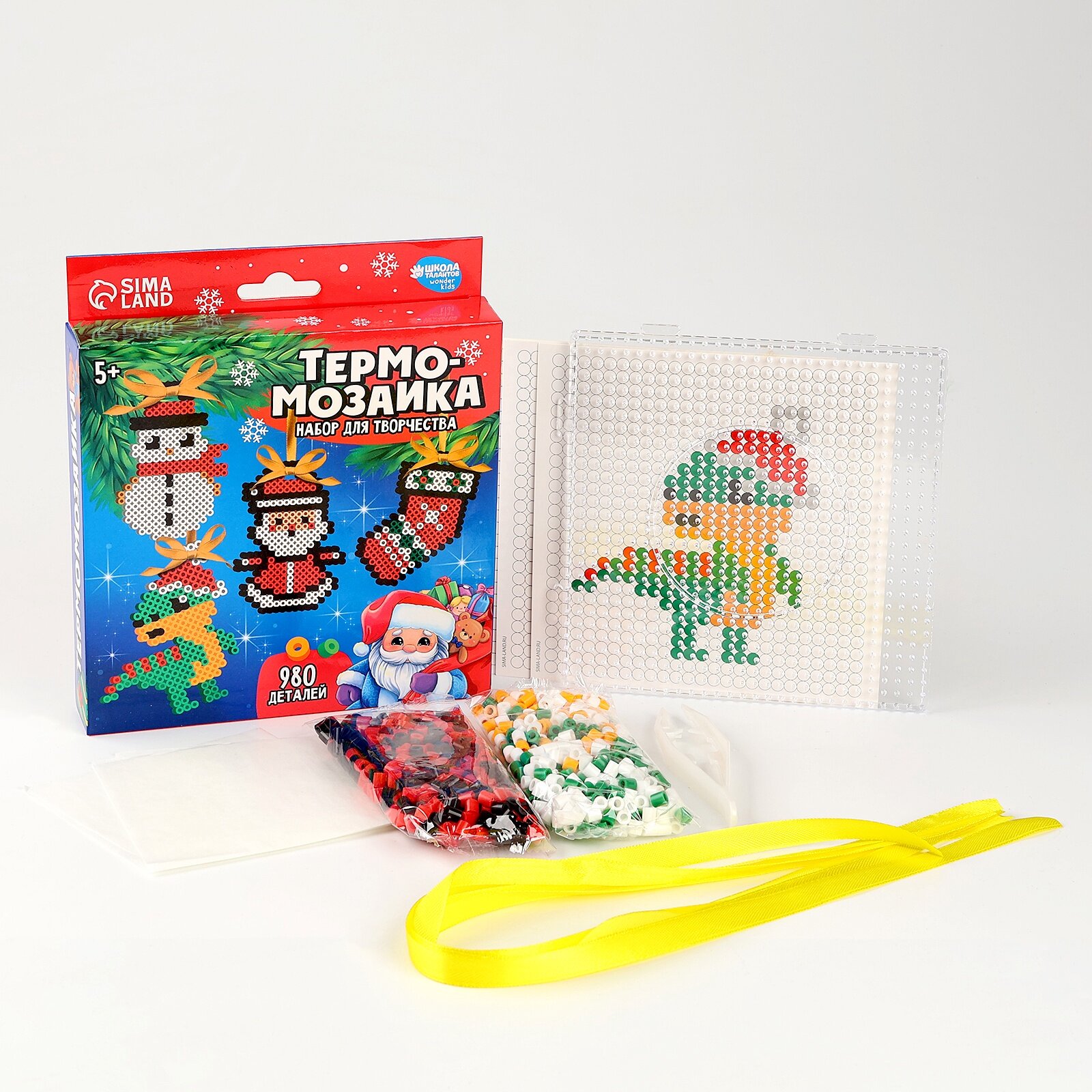 Термомозаика Эврики Новогодняя сказка с пинцетом 10541983