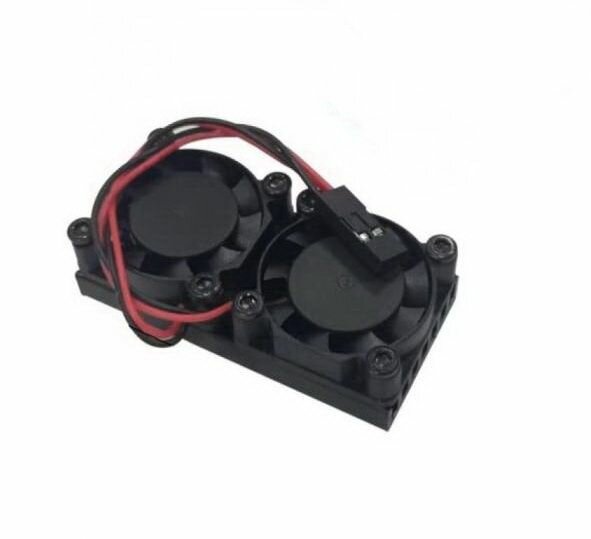 Вентилятор микрокомпьютера ACD Два вентилятора с радиатором Double Fans Radiator for Raspberry Pi 3B+/4B RA535