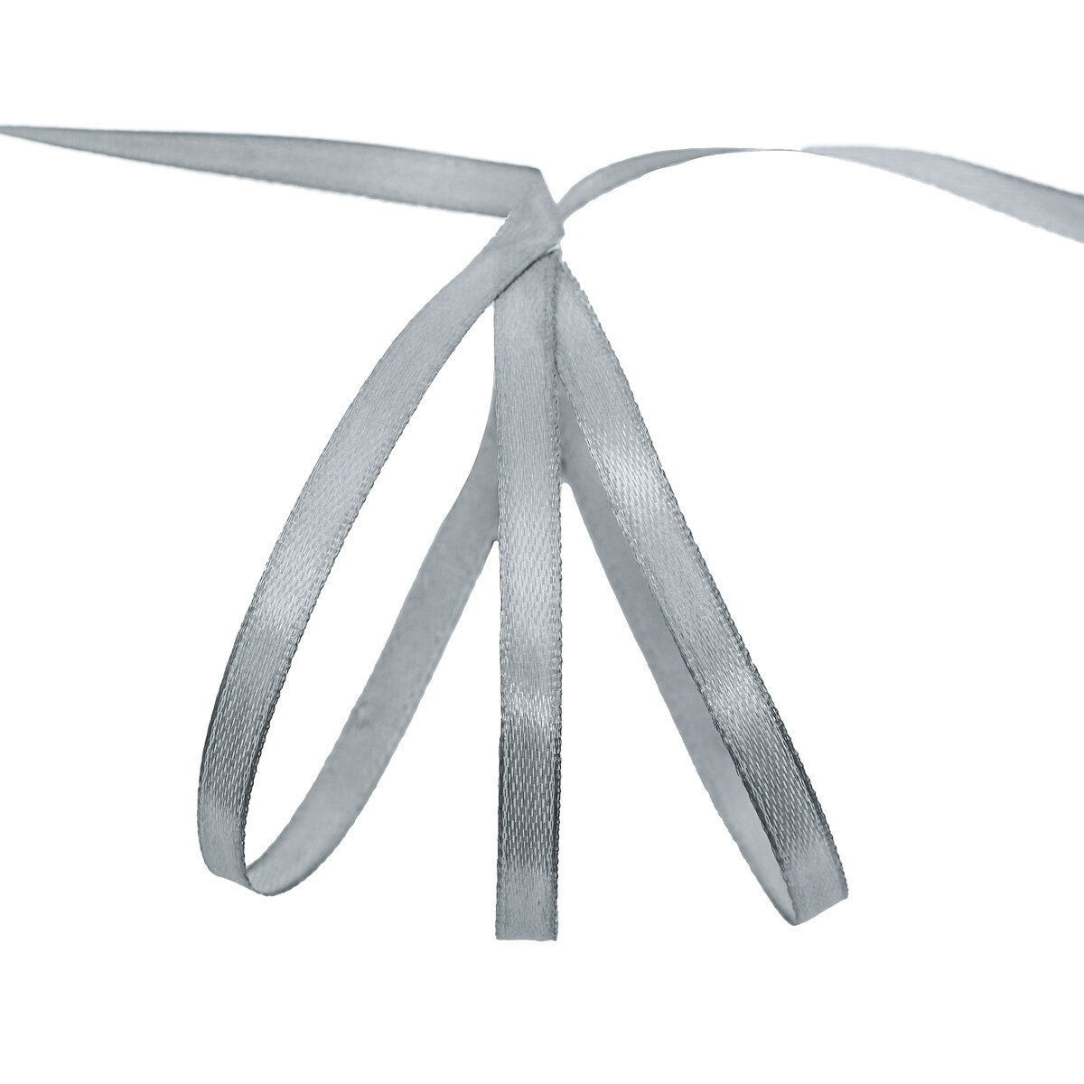 Лента атласная 6 мм*22,86 м, упаковочная, для подарков, рукоделия и шитья, Айрис (148 стальная)