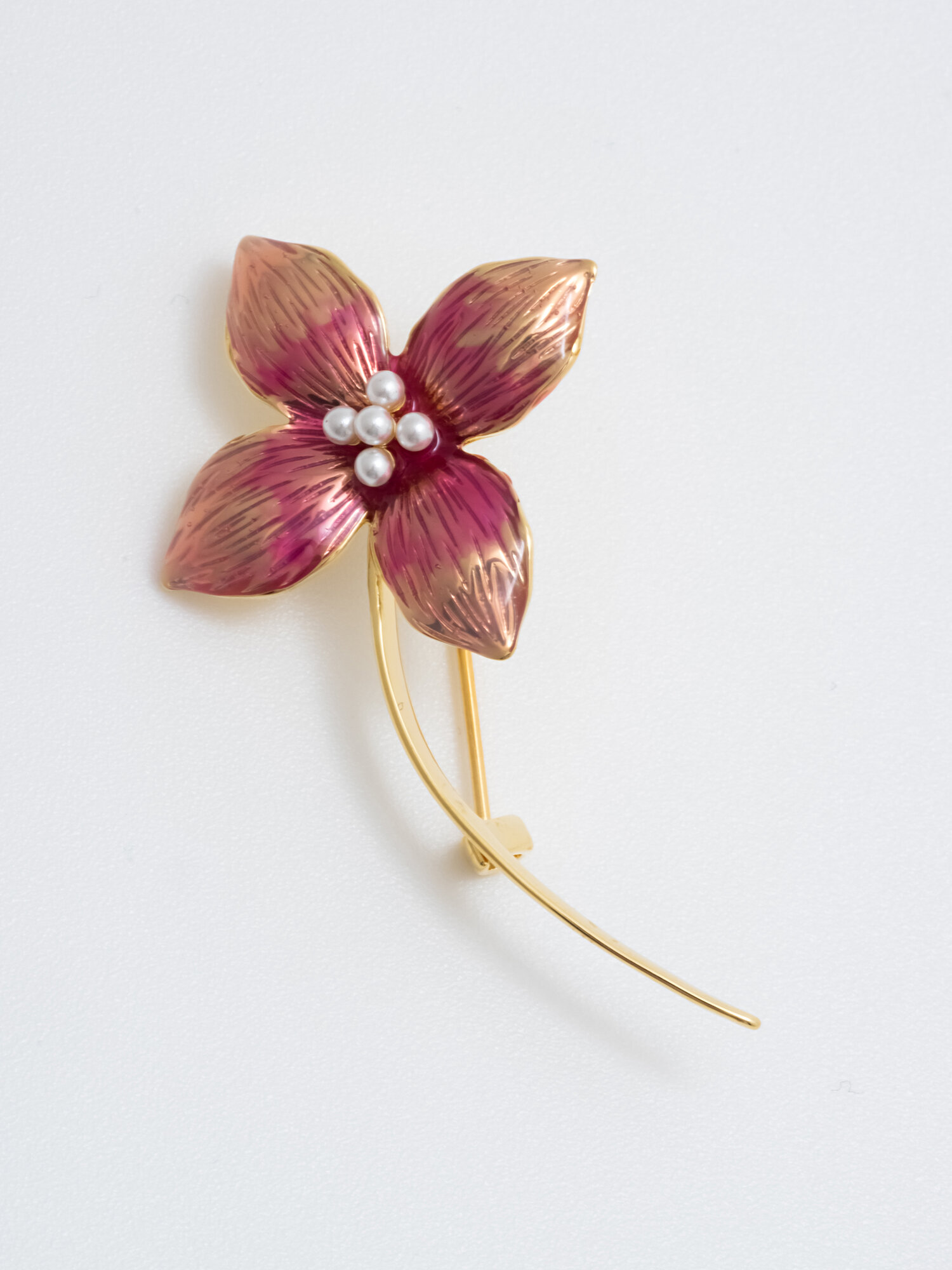 Брошь, жемчуг имитация