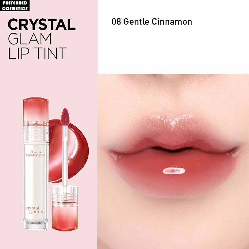 CLIO Crystal Glam Tint Тинт для губ - 08 Gentle Cinnamon