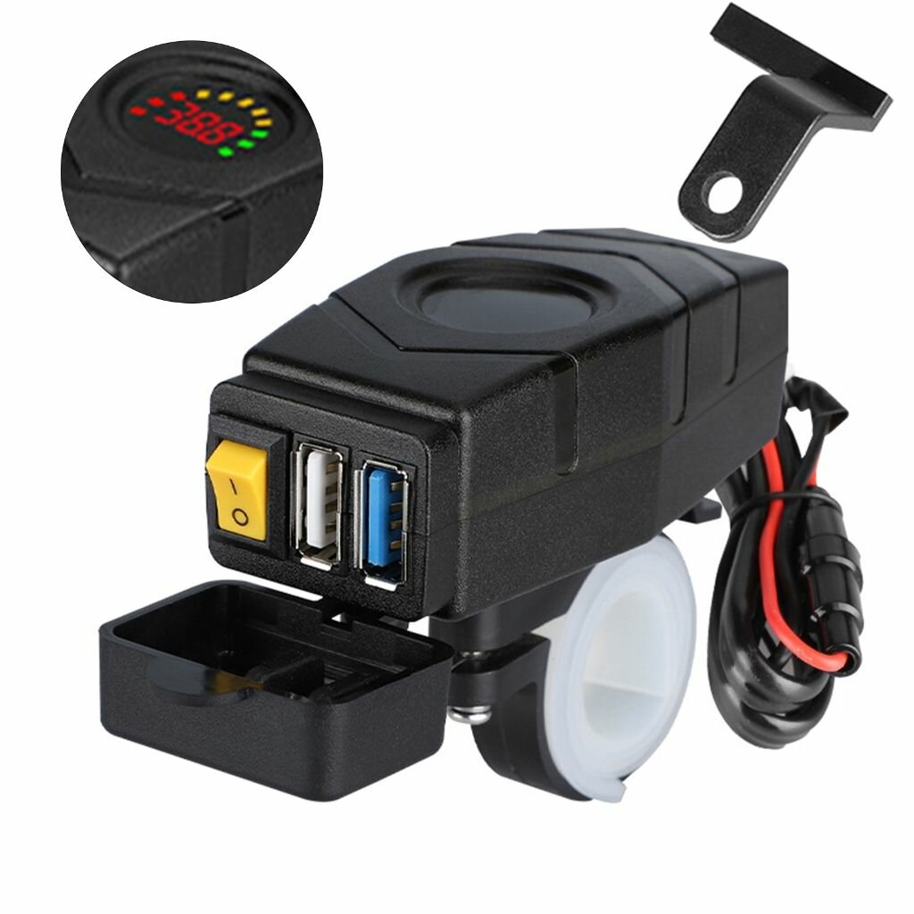 DC20-80V зарядное устройство для телефонов электровелосипедов QC3.0 адаптер быстрой зарядки электрический USB-велосипед аксессуар часть