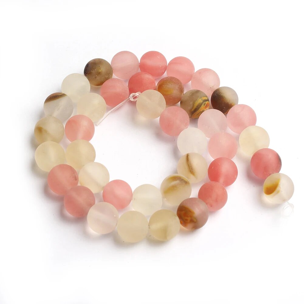 Матовые бусины из гематита nociuciu 4-12 мм 4mm 91pcs, cherry quartz