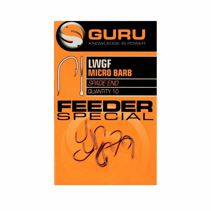 GURU Крючок LWGF Feeder Special Barbed 14 с микробородкой
