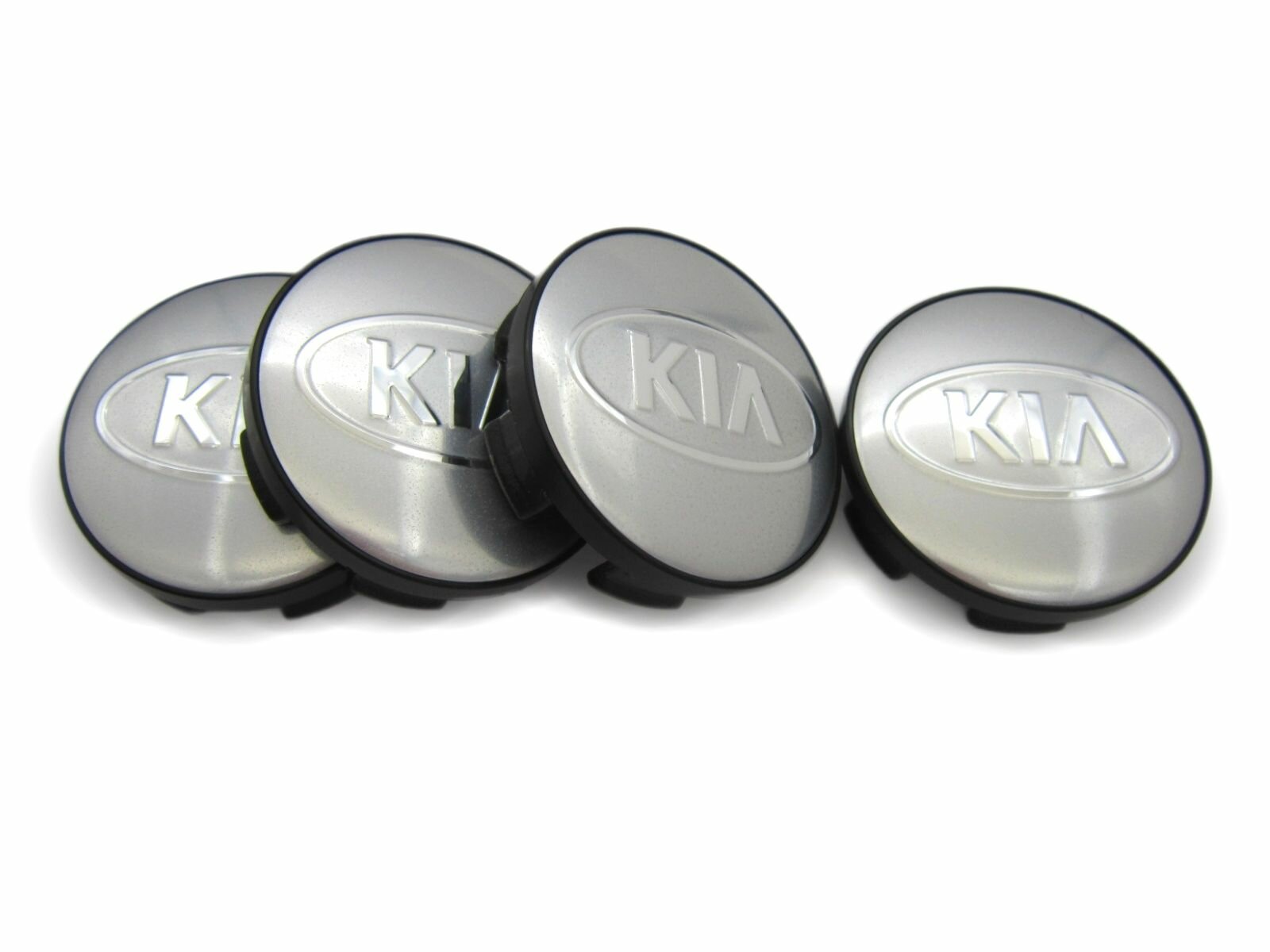 Колпачки, заглушки на литые диски СКАД Kia full chrome 56/51/12 мм, комплект 4 шт.
