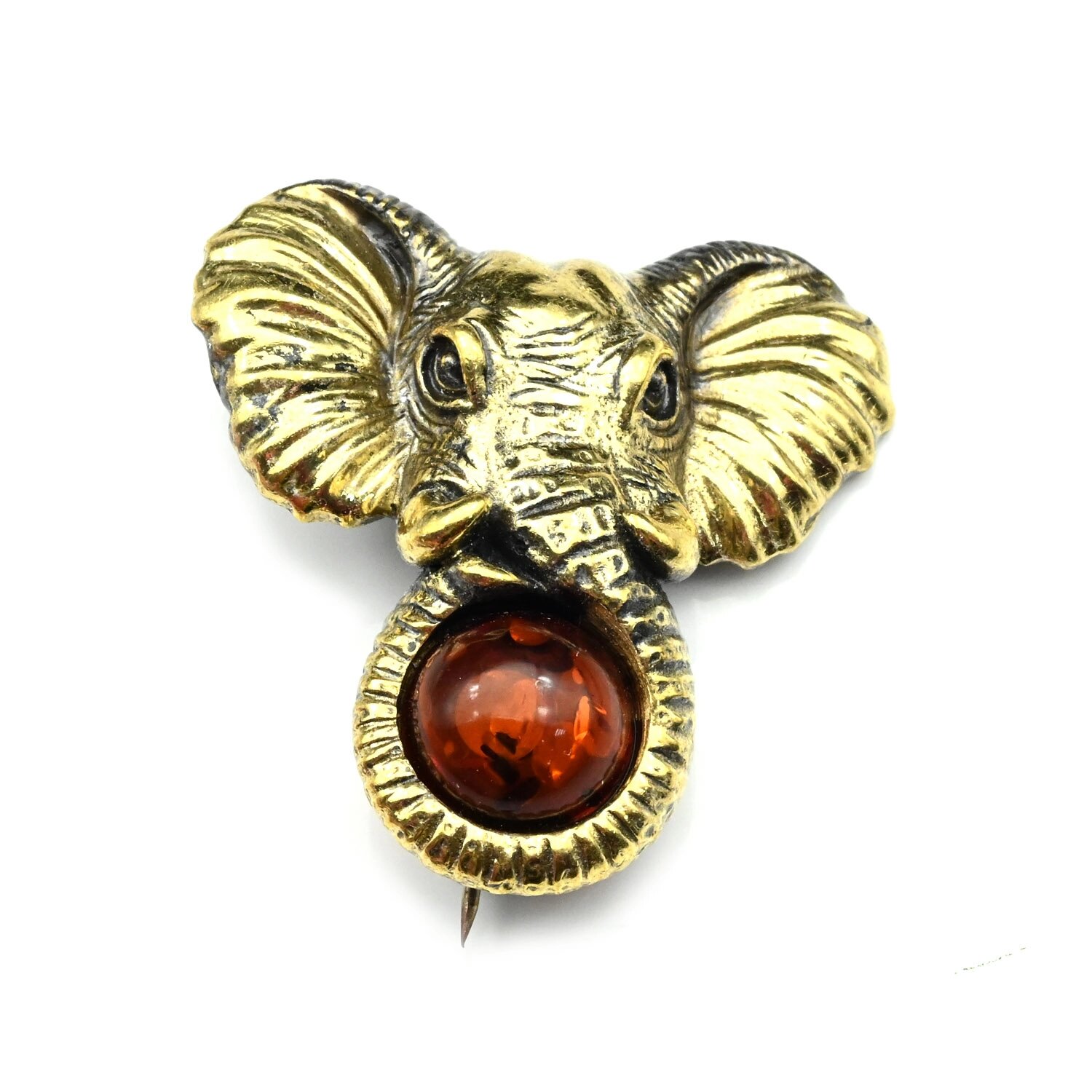 Брошь, янтарь