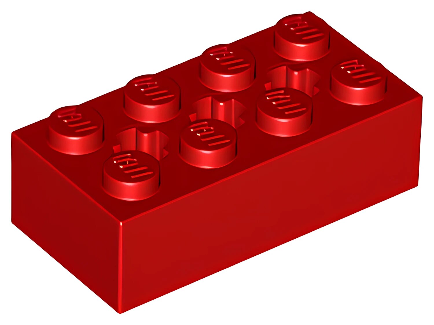 Деталь Lego Technic, Brick 2 x 4 with 3 Axle Holes 39789 Red N