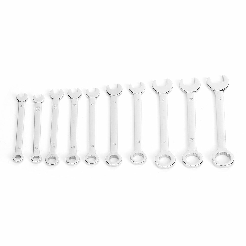 10pcs/set mini-гаечный гаечный ключ Додекагон Пенсиоб Комбинированный вечер 4-11 мм/(5/32-7/16 дюйма) Метрика