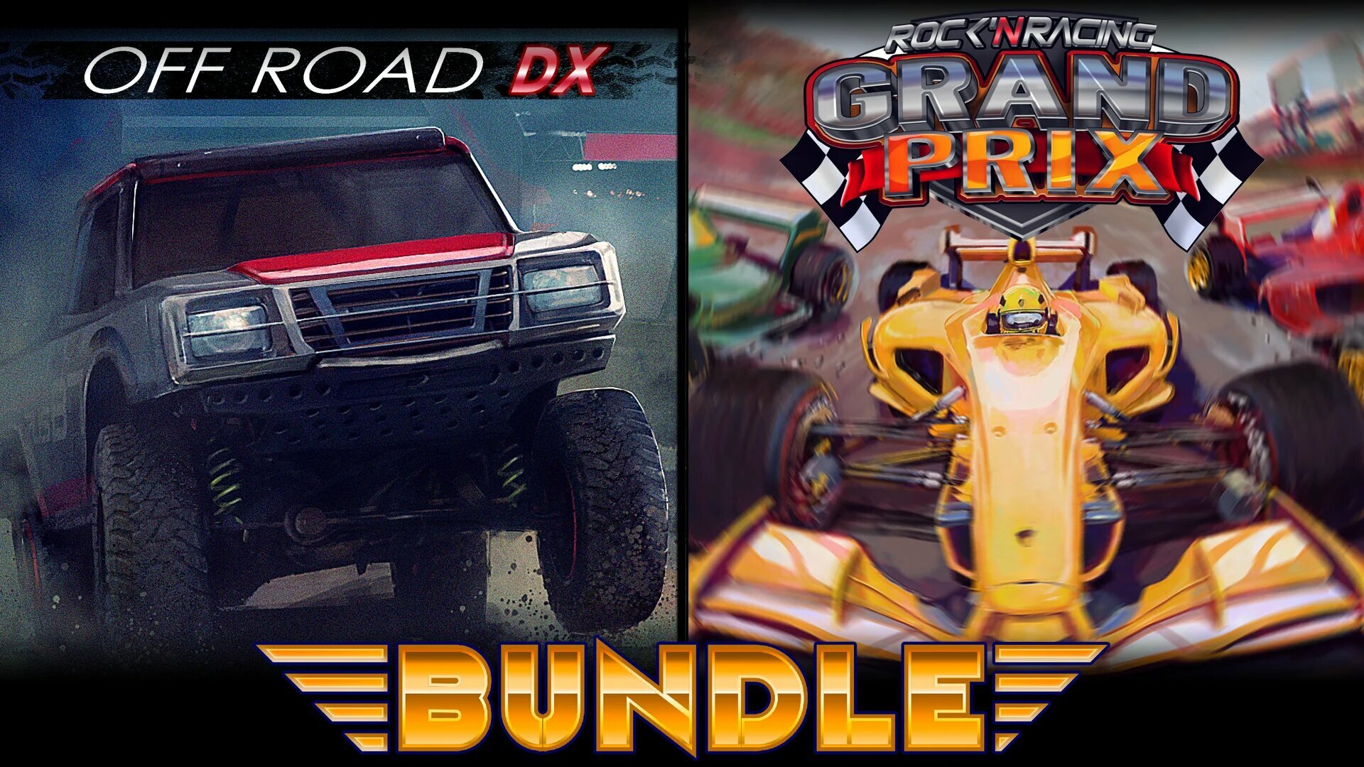 Игра Rock 'N Racing Bundle Off Road & Grand Prix для Nintendo Switch - Цифровая версия, США