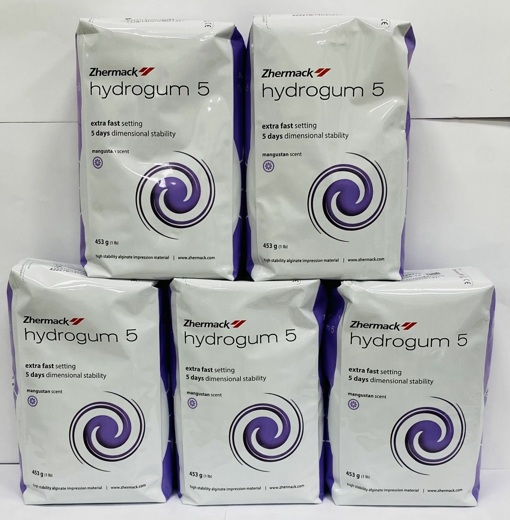 Гидрогум 5 Hydrogum 5 альгинатная слепочная масса (453г)-5 упаковок