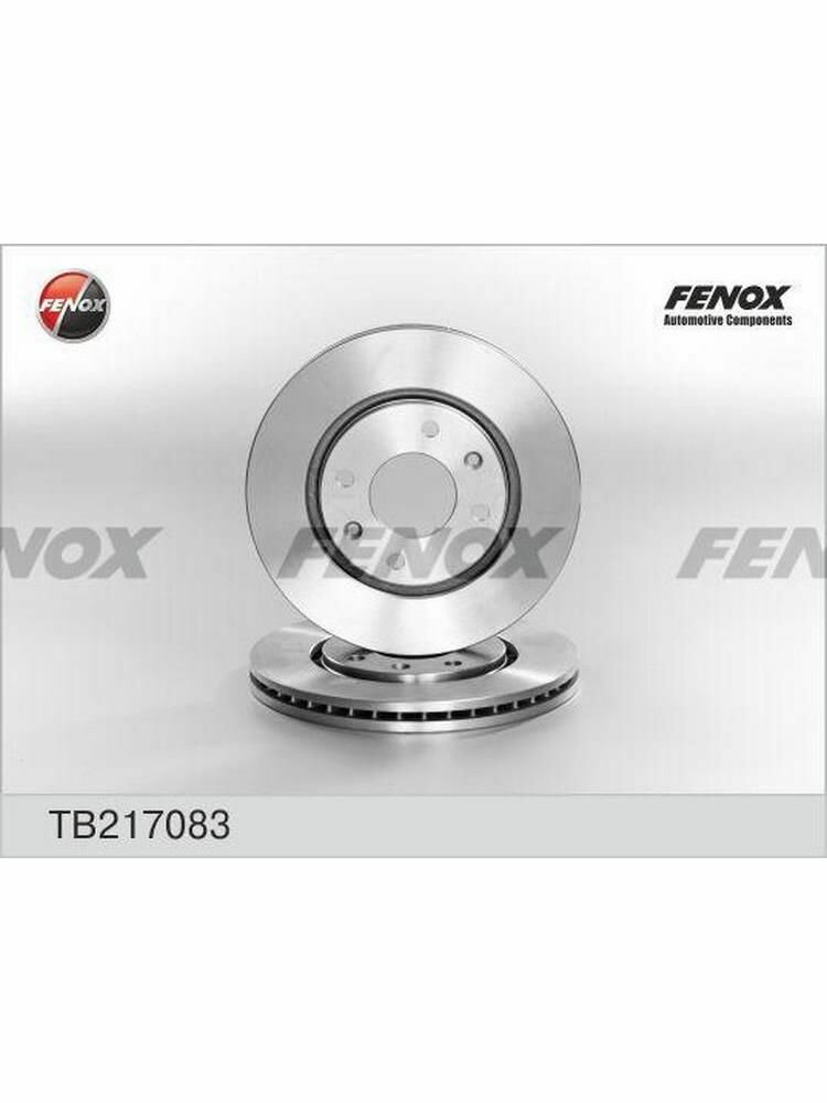 Тормозной диск FENOX TB217083, для Peugeot 406, передний, вентилируемый, серый металлик