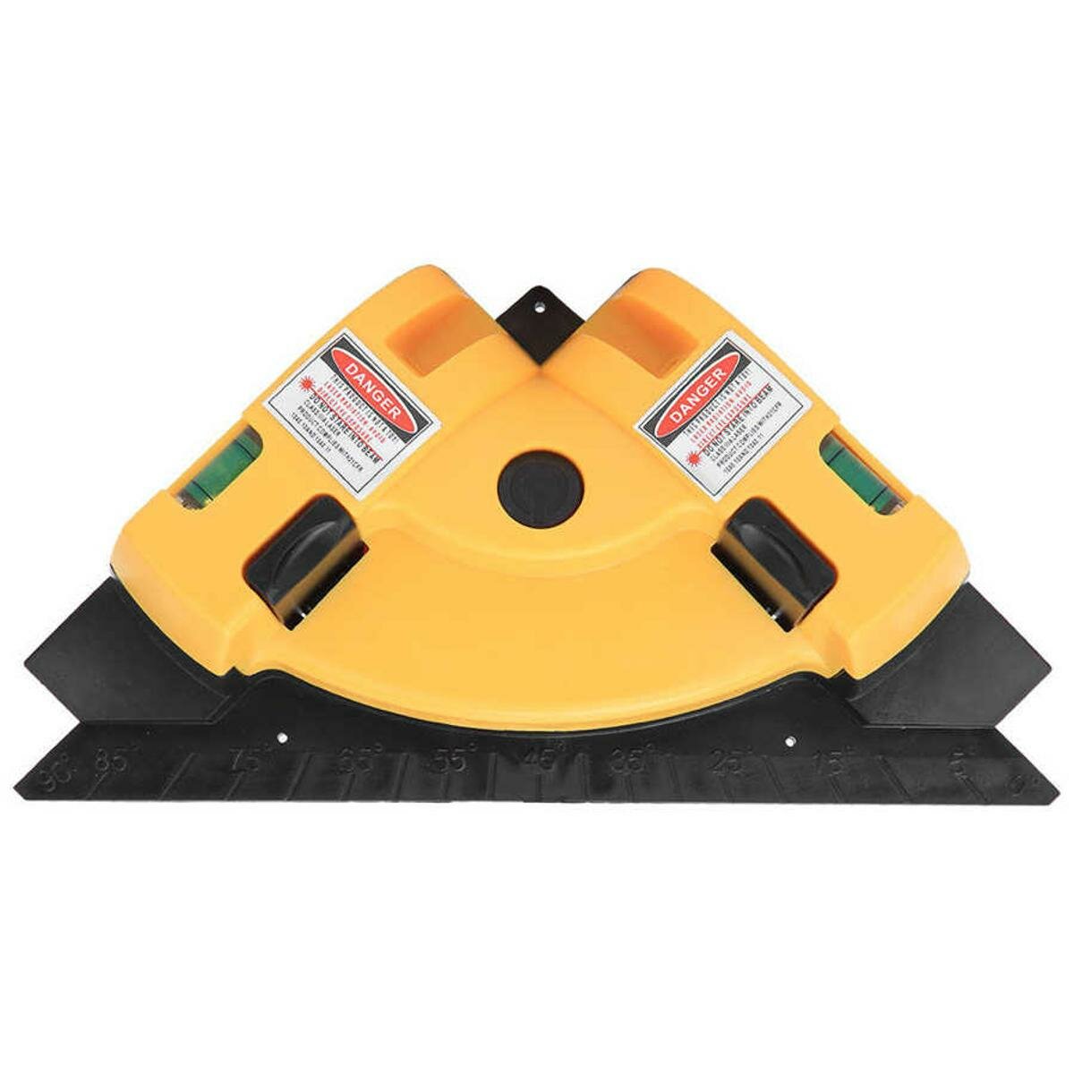 Лазерный угольник 90-градусный уровень Прямоугольный L-образный угольник с двойным пузырьком Инструмент для измерения по