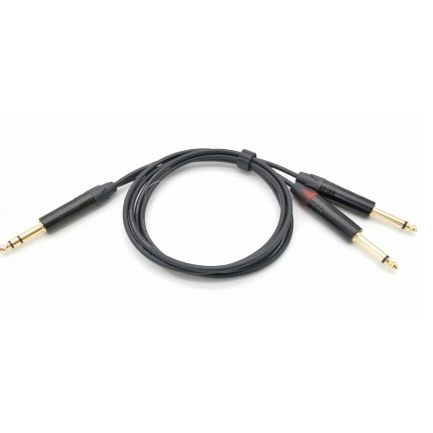 Кабель аудио 1xJack - 2xJack ZZcable E60-2J-JB-0200-0 2.0m