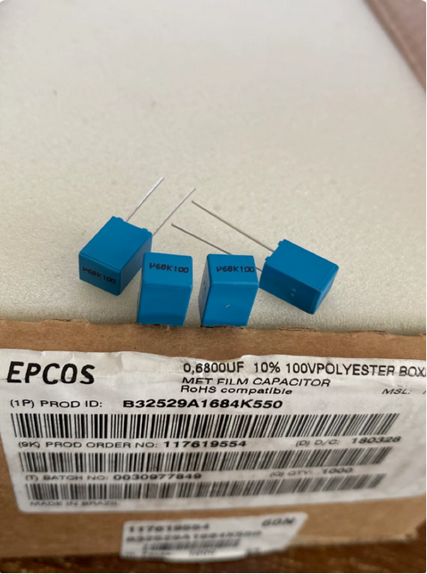 EPCOS B32529A1684K 100V 684/0.68UF/680NF аудио кроссовер пленочные конденсаторы 10шт цена