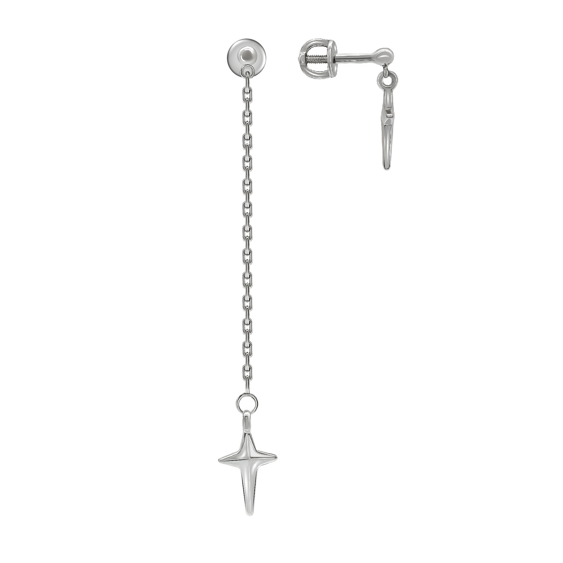 Серьги, серебро, 925 проба