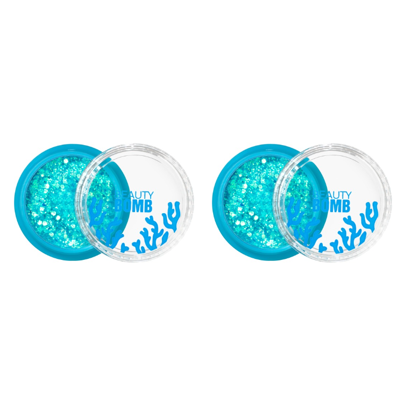 Глиттер Beauty Bomb для лица Face Glitter «Shimmy Yarr», тон 02, 2 штуки